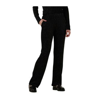 Another Label Samt Schlaghose - - Trousers - Damen - Schwarzk - XL