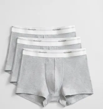 GANT Herren 3er-Pack Boxershorts (XXXL) LIGHT Grau MELANGE
