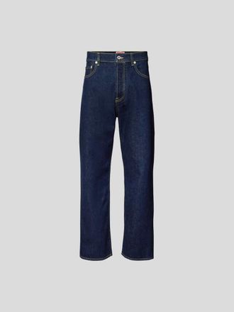 Kenzo Straight Fit Jeans mit Kontrastn&auml;hten