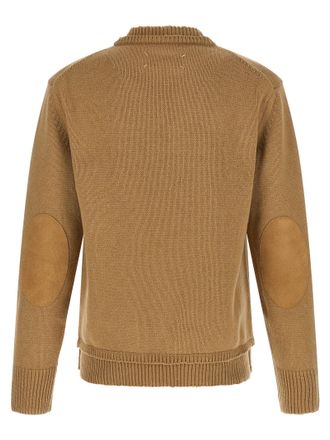 Maison Margiela Mens Beige Wool Cardigan Clothing
