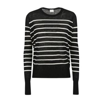 C.T. Plage Pullover mit Rundhalsausschnitt und Streifen - - Knitwear - Damen - Mehrfarbig - M