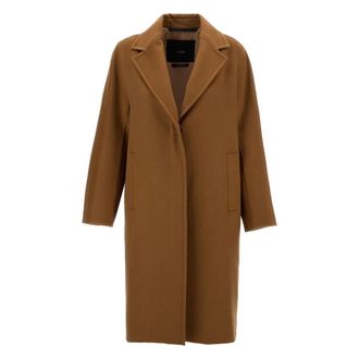 Max Mara Einreihiger Mantel - - Coats - Damen - Braun - XS