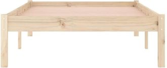 Generic Kleines Einzelbettgestell aus Massivem Kiefernholz - Stabile Sperrholzlatten, Ideal f&uuml;r Schlafzimmer (100 x 190 cm)