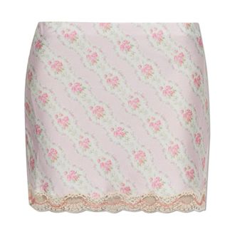 LoveShackFancy Bernes Short Skirt - - Skirts - Damen - Rosa - M
