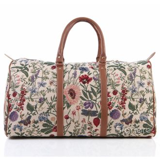 SIGNARE Gro&szlig;e Reisetasche f&uuml;r Damen, f&uuml;r &Uuml;bernachtung, Wochenend, Handgep&auml;ck, Fitnessstudio, Sport, Seesack f&uuml;r Damen, Morgengarten, Large