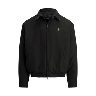 Polo Ralph Lauren Veste coupe-vent en serg&eacute; tiss&eacute; - Homme - Vestes - Noir - Taille: XL