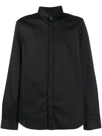 A|X Armani Exchange chemise &agrave; boutonni&egrave;re devant - Noir