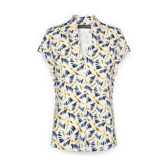 Elena Miro Bedrucktes T-Shirt mit V-Ausschnitt - - Blouses & Shirts - Damen - Mehrfarbig - S