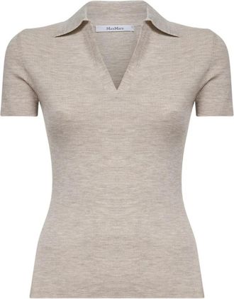 Max Mara Albero Poloshirt - - Knitwear - Damen - Grau - XL