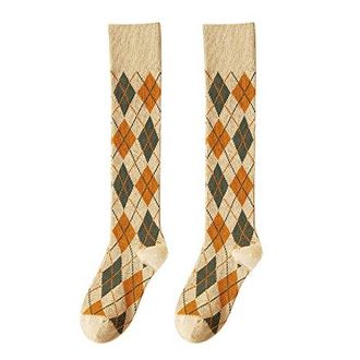 Generic Cocila Chaussettes Femmes Coton Automne Et Hiver Bas Chauds En De Genou Femme Montantes Contention Hautes Blanches Chausette Ski Enfile Chaussette Mon