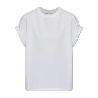 Victoria Beckham T-Shirt mit hochgekrempelten &Auml;rmeln - - Tops - Damen - Wei&szlig; - L
