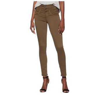 Liu Jo High Waist Skinny Jeans mit Knopfdetails - - Jeans - Damen - Braun - W24