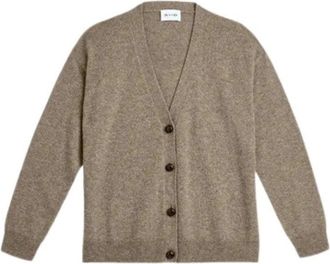 Sand Copenhagen V-Ausschnitt-Strickjacke mit gro&szlig;en Kn&ouml;pfen - - Knitwear - Damen - Beige - XS
