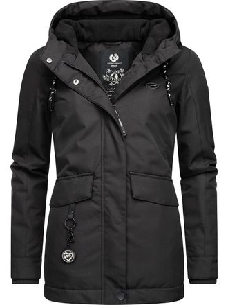 Ragwear Damen warme Winterjacke wasserdicht Jazmin Remake II Intl. Black22 Gr. S
