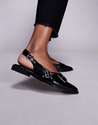 Steve Madden Grezly - Chaussures à bride arrière et boucle - Noir