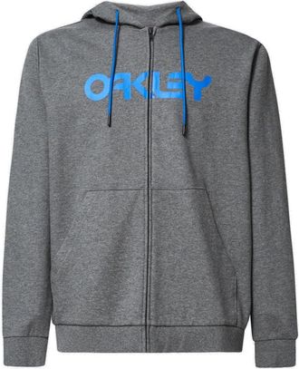 Oakley Herren Teddy Hoodie mit Durchgehendem Reißverschluss Sweatshirt, New Athletic Grey/Ozon, M