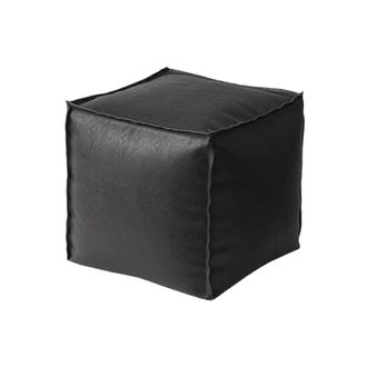 Generic Faltbarer Ottomanen-Hocker - gepolsterte Fu&szlig;st&uuml;tze aus Schaumstoff, Aufbewahrungsbank aus Leder, vielseitig einsetzbarer Spielzeugkofferstuhl | prakti