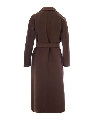 Max Mara Womens Midi Coat Esturia Taupe Virgin Wool