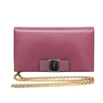 Ferragamo Pre-owned Leder Portemonnaies - - Pre-owned - Damen - Rosa - ONE SIZE
