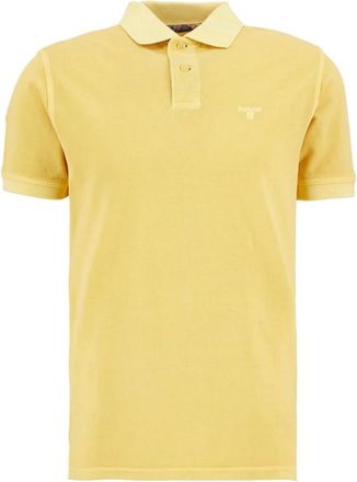 Barbour Homme, Tops, Jaune, Taille: S Polo Piqu&eacute; Ajust&eacute; &agrave; Carreaux Tartan D&eacute;lav&eacute;