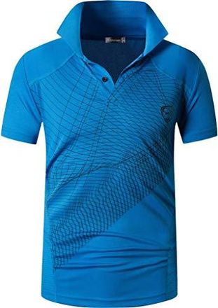 Jeansian Jeansian Polo Tee Shirt Poloshirt Homme Golf Tennis Bowling Manches Courtes LSL244 Blue S