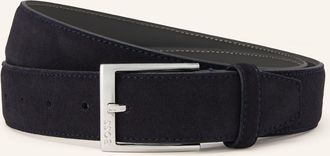 HUGO BOSS Lederg&uuml;rtel Elloy blau
