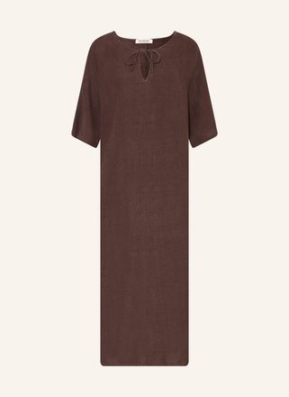 SoSUE Sosue Leinenkleid braun