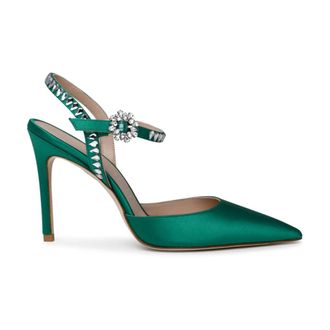 Stuart Weitzman Gemcut 100 Ankle Strap Pumps - - Shoes - Damen - Gr&uuml;n - 36 EU