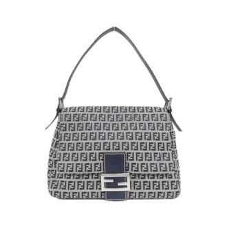 Fendi Pre-owned Mamma Baguette Canvas Shoulder Bag - - Pre-owned - Damen - Grau - ONE SIZE