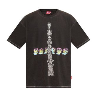 Diesel Femme, Tops, Noir, Taille: 38 FR T-Shirt