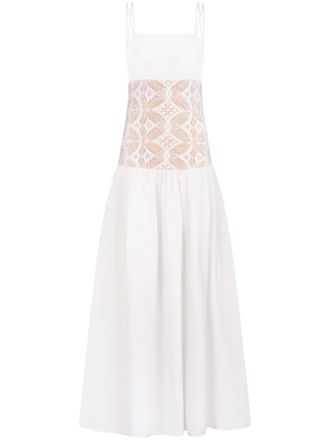 Silvia Tcherassi Pilar Maxikleid - Wei&szlig;