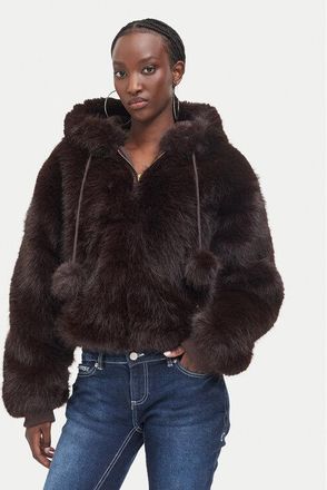 Juicy Couture Pelzmantel JCXIJ126509 Dunkelbraun Regular Fit