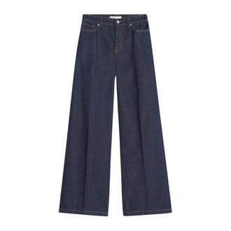 Maison Kitsun&eacute; Weite Bein japanische Denim Jeans - - Jeans - Damen - Blau - W30