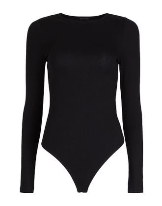 8 by YOOX VISCOSE CREWNECK THONG BODYSUIT
