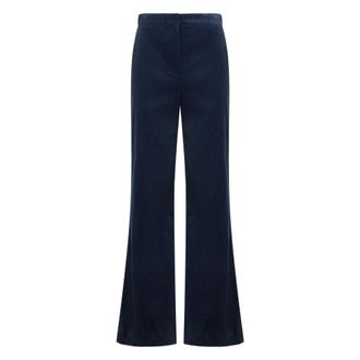 Veronica Beard Holt Corduroy Wide-Leg Hose - - Trousers - Damen - Blau - L