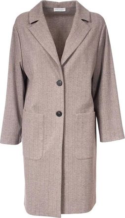 Le Tricot Perugia Femme, Manteaux, Beige, Taille: 40 FR Manteau Monopetto