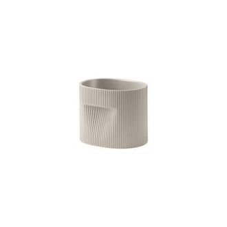 MUUTO Pot de fleurs Ridge - Beige - Terre cuite - Designer Studio Kaksikko