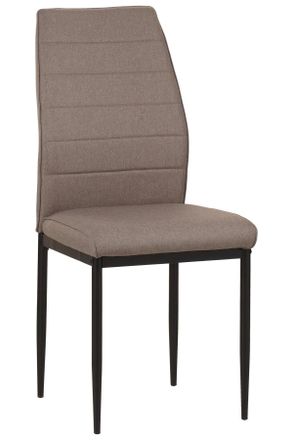 CARRYHOME Stuhl, Taupe, Metall, Textil, Rundrohr, 43.5x96x58 cm, Stoffauswahl, Stühle