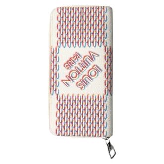 Louis Vuitton Pre-owned Zippy Wallet Vertical Damier Spray Long Wallet - Femme - Pre-owned - Blanc - Taille: ONE Size