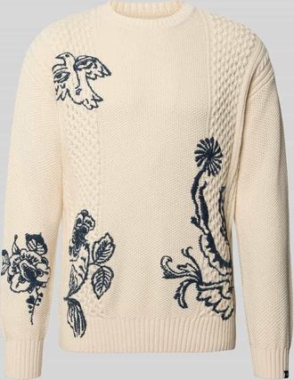 Scotch & Soda Strickpullover mit Stitchings Modell DELFTS BLAUW