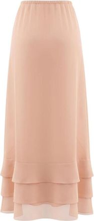 Simone Rocha Femme, Jupes, Rose, Taille: 36 FR Tiered Scalloped Hem Skirt