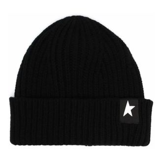 Golden Goose Homme, Accessoires, Noir, Taille: M Étoile Beanie