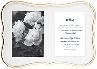 Kate Spade New York New York Crown Point Gold Double 5 x 7 Frame Rahmen, vergoldet, metallisch, 2.5 LB