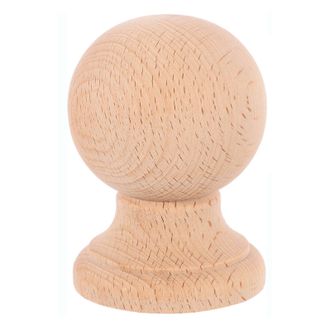 Pretyzoom Garneck Unbehandelter Massivholz Treppenaufsatz 4x3cm Handgeschnitzte R&ouml;mische Pfostenkappe f&uuml;r M&ouml;bel und Treppendekoration Selbstgemacht Holzbaluster