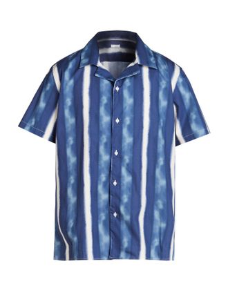 8 by YOOX PRINTED CAMP-COLLAR S/SLEEVE OVERSIZE SHIRT