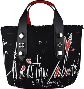 Christian Louboutin Femme, Sacs, Noir, Taille: ONE Size Frangibus Small Tote