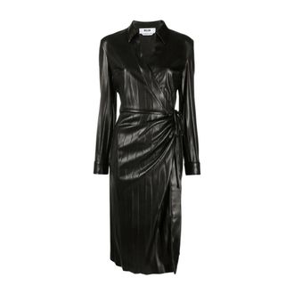 Msgm Wickelkleid - - Dresses - Damen - Schwarzk - M