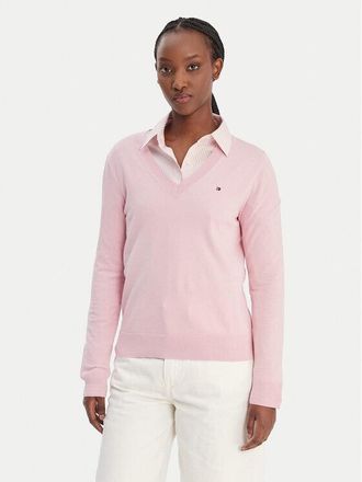 Tommy Hilfiger Pullover WW0WW40098 Rosa Regular Fit