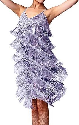 Generic Robe Annee 20 Gatsby Robe De Cocktail Casual Habill&eacute;e Robe De Soir&eacute;e 20s Robe Gatsby Robe &Agrave; Charleston Robe Gatsby Femme Annee 20 Rouge 1920s Party F&ecirc;