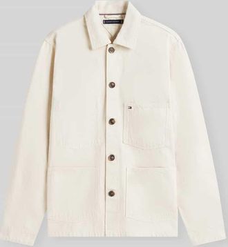 Tommy Hilfiger Regular Fit Hemdjacke aus reiner Baumwolle
